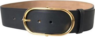 Dolce & Gabbana Homme, Accessoires, Noir, Taille: ONE Size Ceinture Classique &agrave; Boucle Ovale M&eacute;tallique