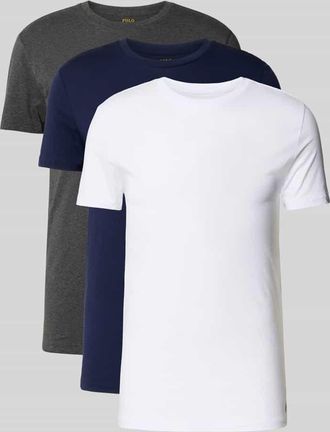 Ralph Lauren Regular Fit T-Shirt-Set aus reiner Baumwolle im 3er-Pack