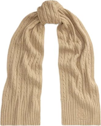 Ralph Lauren &Eacute;charpe Cor Cbl - Femme - Accessoires - Beige - Taille: ONE Size
