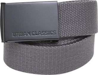 Urban Classics Canvas Belt - Unisex G&uuml;rtel aus robustem Polyester mit Metallkoppelschnalle, individuell k&uuml;rzbar & verstellbar, ideal f&uuml;r Jeans, Cargo & Streetwear Lo