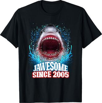 BDAZ 21. Geburtstag Jawesome Seit 2005 Shark 21 Jahre alt T-Shirt