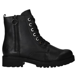 Remonte Schwarze Leder Schn&uuml;rstiefel - - Shoes - Damen - Schwarzk - 40 EU