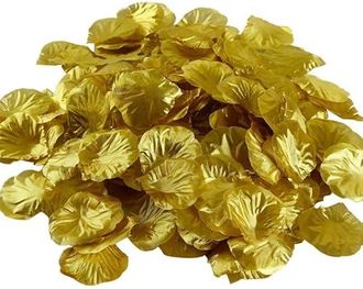 Cabilock 100 P&eacute;tales De Rose Artificiels Dor&eacute;s R&eacute;utilisables pour Mariages D&eacute;coration De Table Et Projets De Loisirs Cr&eacute;atifs