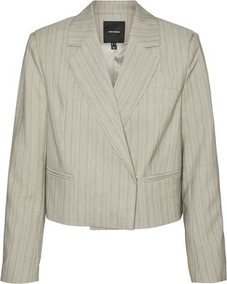 Vero Moda VMELI LS Cropped Herringbone Blazer