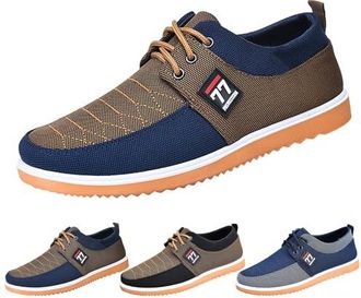 Generic Chaussures de travail &agrave; lacets pour homme - Chaussures de planche d&eacute;contract&eacute;es - Chaussures de travail classiques - L&eacute;g&egrave;res et respirantes - Antid&eacute;ra