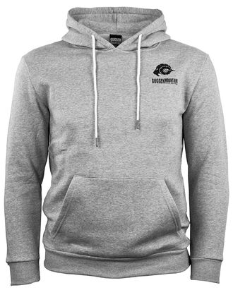Guggen Mountain Herren Wander-Fleecehoodie mit Kapuze - Hellgrau