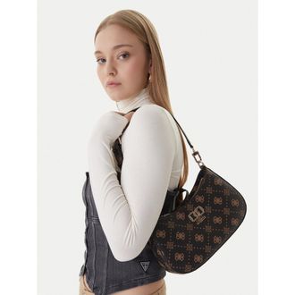 Guess Handtasche Guess Emelie Logo HWGP99 28180 Braun