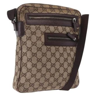 Gucci Sac bandouli&egrave;re vintage GG Canvas Pre-owned - Femme - Pre-owned - Brun - Taille: ONE Size