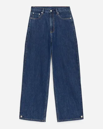 Arket Jeans Mit Abgerundetem Bein -Blau