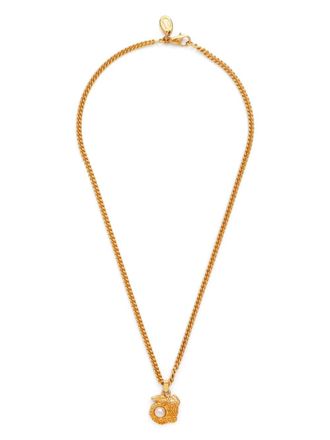 Celine collier à pendentif serti de perles artificielles - Or