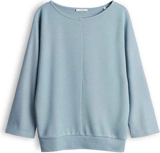 OPUS 3/4-Arm-Shirt Suisa aus weichem Jersey Schmal zulaufender Schnitt mit U-Boot-Ausschnitt
