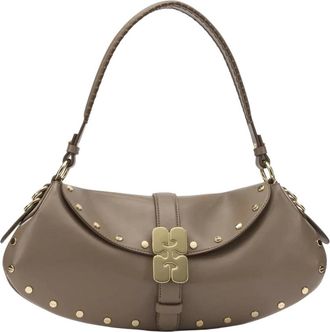 Ganni Femme, Sacs, Brun, Taille: ONE Size B-Kat Small Shoulder Bag