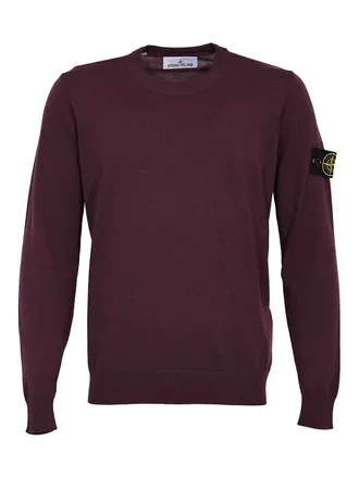 Stone Island Pull Col Rond - Violet