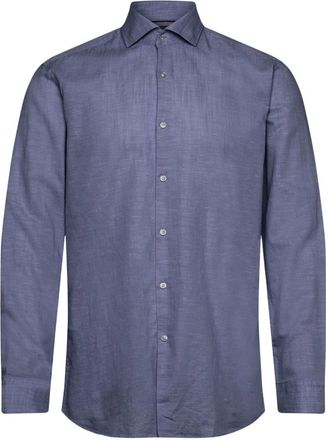HUGO BOSS Homme, Chemises, Bleu, Taille: 2XL Chemise en coton et lin