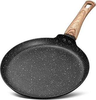 Michelangelo Po&ecirc;le &agrave; cr&ecirc;pes antiadh&eacute;sive, rev&ecirc;tement en granit de 24 cm, po&ecirc;le &agrave; dosa antiadh&eacute;sive, po&ecirc;le &agrave; tortilla avec poign&eacute;e en bak&eacute;lite, po&ecirc;le &agrave; tawa compati