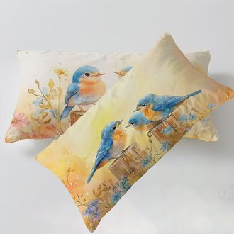 Generic Kopfkissenbezug Gebranntes Orange Kissenbezug 40x60cm Tier Kissenbez&uuml;ge Leinen Dekokissen Kissenbez&uuml;ge Cushion Cover Unsichtbarer Rei&szlig;verschluss Wasch