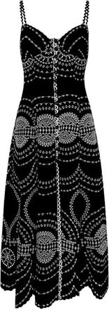 Charo Ruiz Ibiza Femme, Robes, Noir, Taille: 36 FR Catta Midi Dress