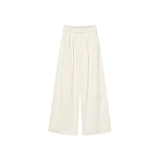 Forte_Forte Femme, Pantalons, Jaune, Taille: 40 FR Fluid Twill Pantalons