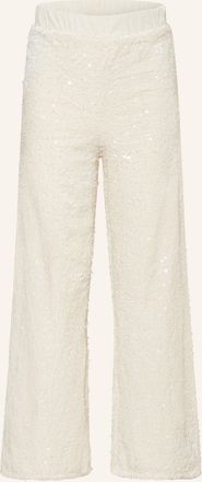 s.Oliver S.Oliver Red Samthose Mit Pailletten weiss