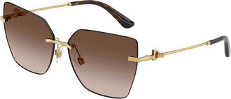 Dolce & Gabbana Femme, Accessoires, Jaune, Taille: 62 MM Dg2321 Lunettes de soleil
