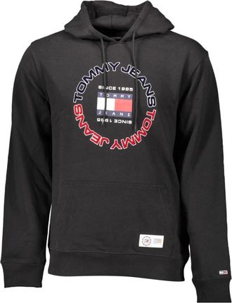 Tommy Hilfiger Homme, Sweatshirts et sweats &agrave; capuche, Noir, Taille: 2XL Sweat &agrave; capuche noir avec poche centrale