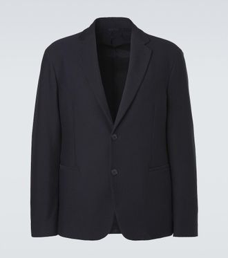 Giorgio Armani Blazer en maille gaufr&eacute;e