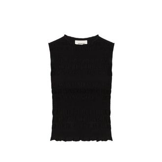 Saison 1865 VUJO gesmoktes Oberteil - Schwarz