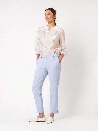 Toni Klassische Bluse Bella mit Bl&uuml;tenstickerei