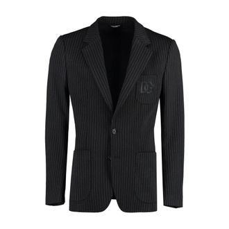 Dolce & Gabbana Portofino Pinstripe Blazer - - Jackets - Herren - Schwarzk - S