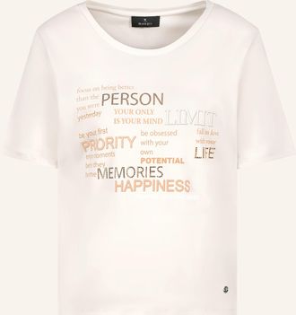 Monari Monari T-Shirt Mit Schmucksteinen weiss
