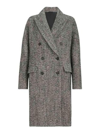 Brunello Cucinelli Knielanger Mantel - Schwarz