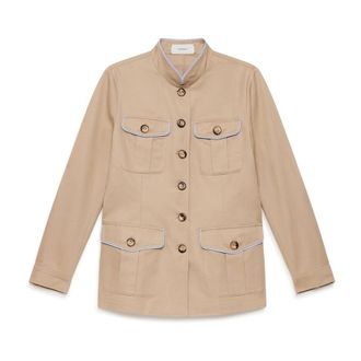 Maliparmi Maliparmi, Femme, Vestes, Beige, Taille: 36 FR Manteau Rembourr&eacute; en Coton Stretch