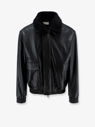 Arma Bari leather jacket with faux fur collar - ARMA - gender_Man