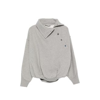 Sportmax Asymmetric Press-stud Sweatshirt