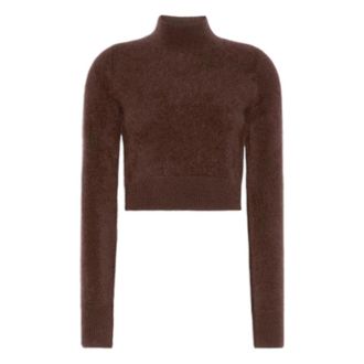 Sportmax Pull en pur cachemire coupe ajust&eacute;e - Femme - Pulls - Brun - Taille: 38 FR
