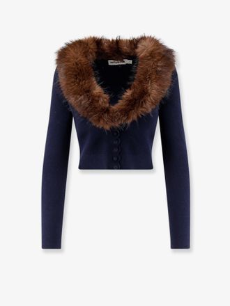 Self Portrait Cardigan with faux fur profile - SELF PORTRAIT - gender_Woman