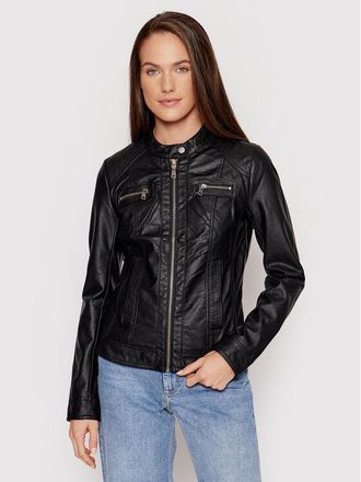 Only Jacke aus Kunstleder Bandit 15081400 Schwarz Regular Fit