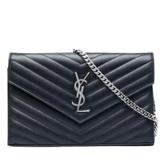 Saint Laurent Pre-owned Cuir petite-maroquinerie - Femme - Pre-owned - Noir - Taille: ONE Size