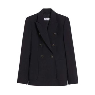 Max Mara Femme, Vestes, Bleu, Taille: 36 FR Blazers