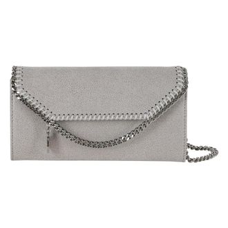 Stella McCartney Falabella Continental Wallet mit Kette - - Bags - Damen - Grau - ONE SIZE