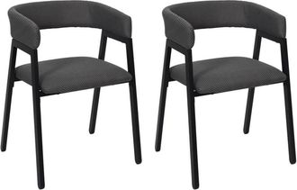 Toilinux Lot de 2 fauteuils design ATOME