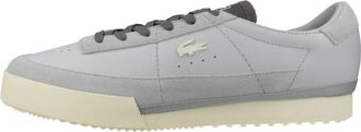 Lacoste Homme, Chaussures, Gris, Taille: 43 EU Aura Leather Baskets