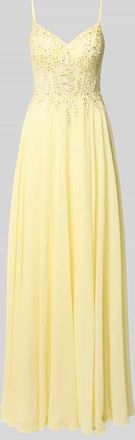 Luxuar Fashion Corsagenkleid mit Stitchings und r&uuml;ckseitiger Schn&uuml;rung