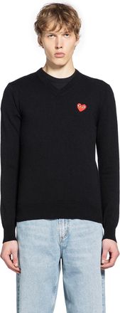 Comme Des Gar&ccedil;ons Wool Heart Sweater