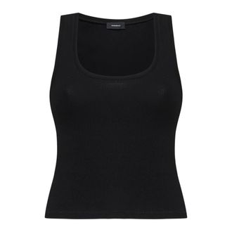Wardrobe.NYC Schwarzes Geripptes Tanktop - - Tops - Damen - Schwarzk - M