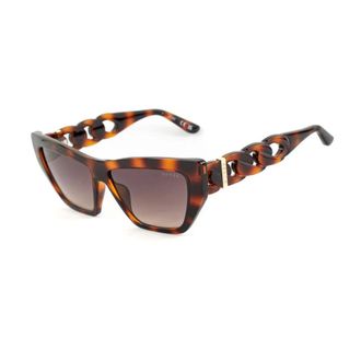 Guess Femme, Accessoires, Brun, Taille: ONE Size Lunettes de soleil carr&eacute;es &agrave; monture en r&eacute;sine