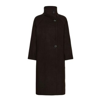 Inwear Single-Breasted Manteaux - Femme - Manteaux - Brun - Taille: 36 FR