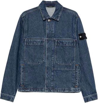 Stone Island Manteau Long - Bleu