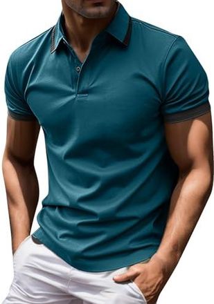 Generic Hauts dext&eacute;rieur pour homme - Chemise dext&eacute;rieur respirante pour hommes grands et grands, chemise de travail et d&eacute;contract&eacute;e classique coupe ajust&eacute;e, 