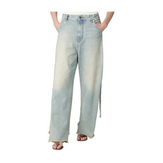 Darkpark Lisa Loose Fit Denim mit G&uuml;rtel - - Jeans - Damen - Blau - W27